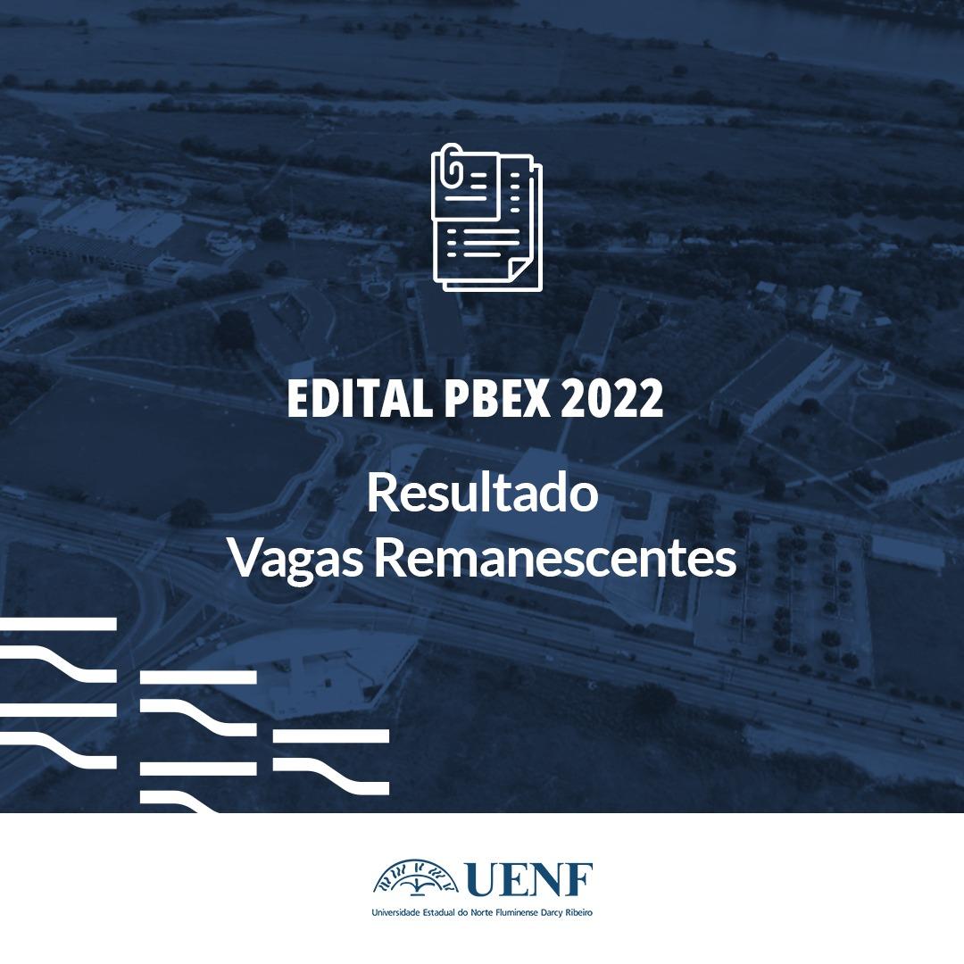 Edital PBEX 2022: resultado - Universidade Estadual do Norte Fluminense ...