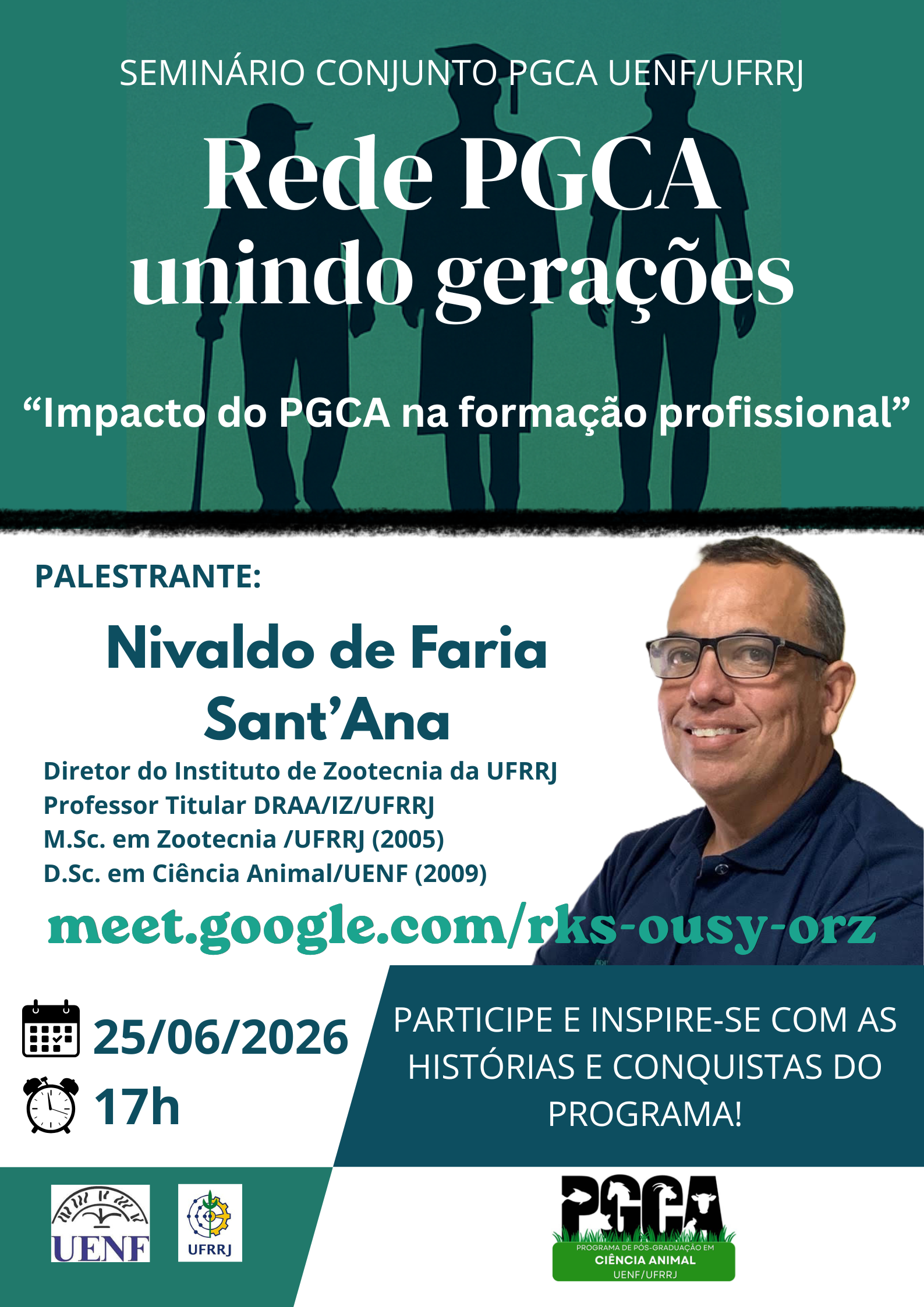 Seminário Rede PGCA Unindo Gerações acontece amanhã com Prof. Nivaldo ...